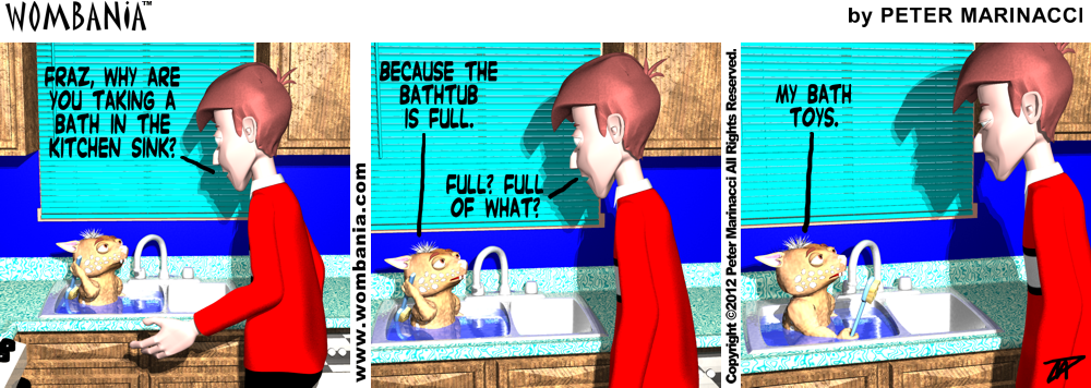 Sink Bath – Wombania the Comic Strip